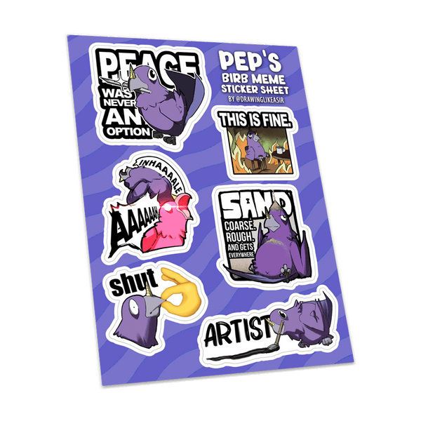 Sticker sheets – Drawing like a Sir